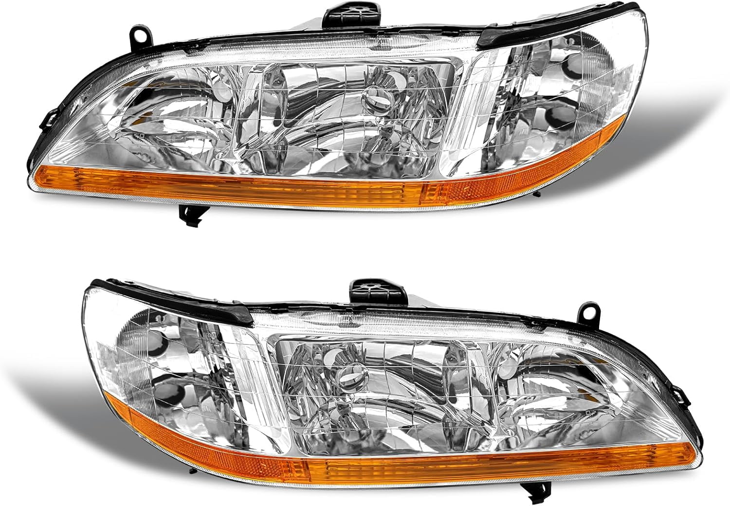Headlight Assembly For 1998 1999 2000 2001 2002 Honda Accord 2/4Dr ...