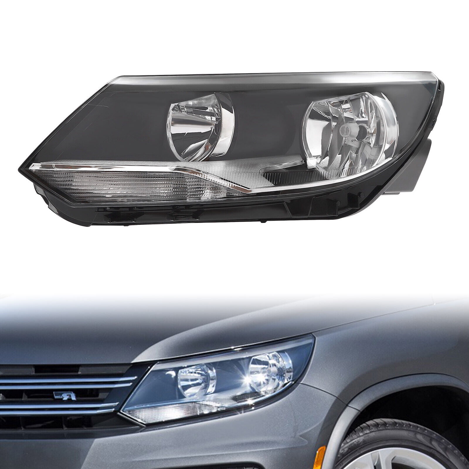 Headlight Assembly for 2012-2017 Volkswagen Tiguan – Halogen Front Left ...
