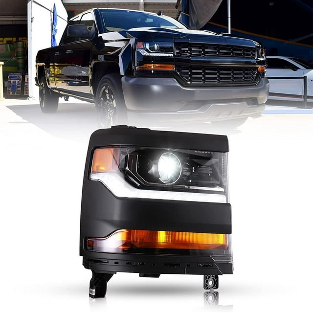 Headlight Assembly for 2016 2017 2018 2019 Chevy Silverado 1500 Xenon ...