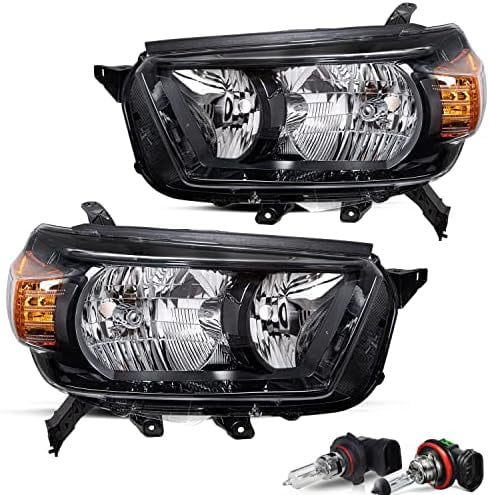 Headlight Assembly Bulbs Included Compatible with 2010 2011 2012 2013 ...