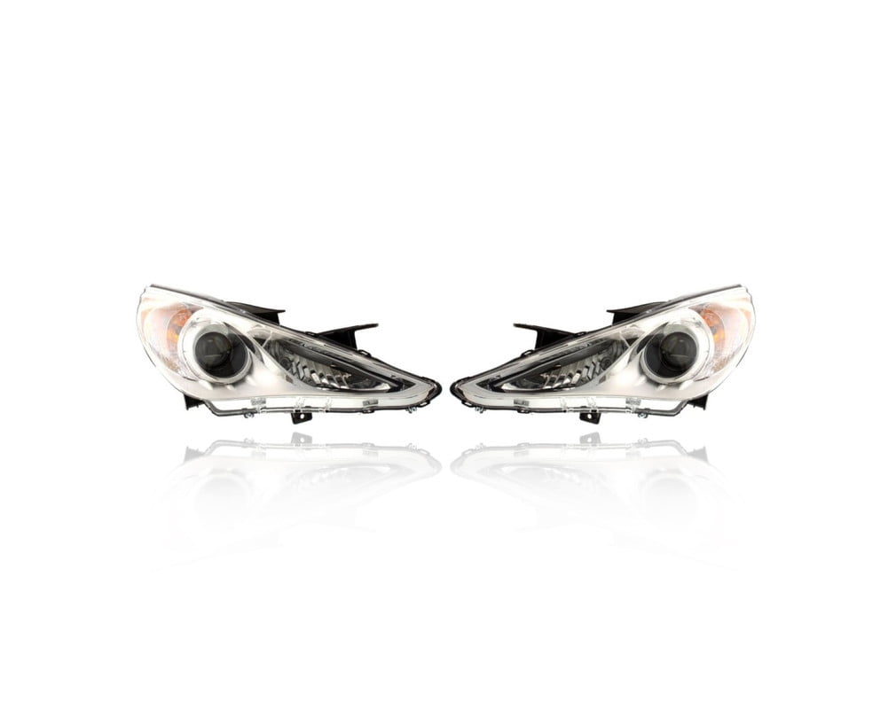 Headlight Assembly - Compatible/Replacement for '11-14 Hyundai Sonata ...