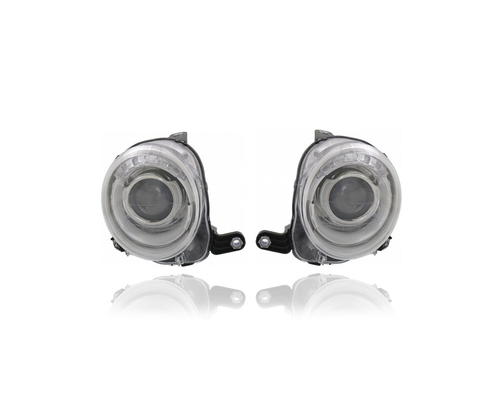 Headlight Assembly - Compatible/Replacement for '12-19 Fiat 500 ...