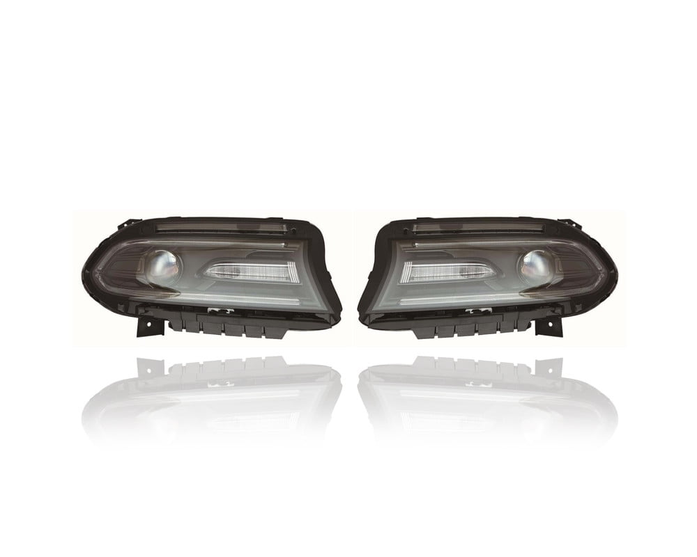 Headlight Assembly - Compatible/Replacement for '15-18 Dodge Charger ...