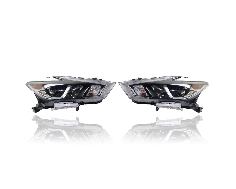 Headlight Assembly - Compatible/Replacement for '16-18 Nissan Maxima SR ...