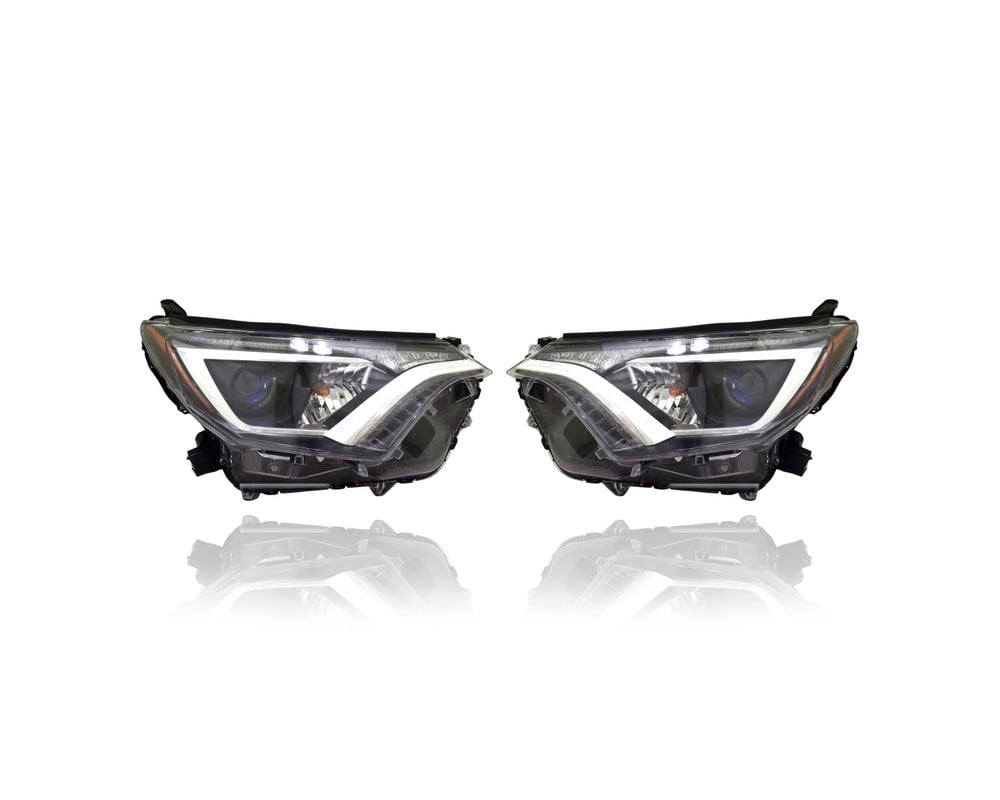 Headlight Assembly - Compatible/Replacement for '16-18 Toyota RAV4 ...