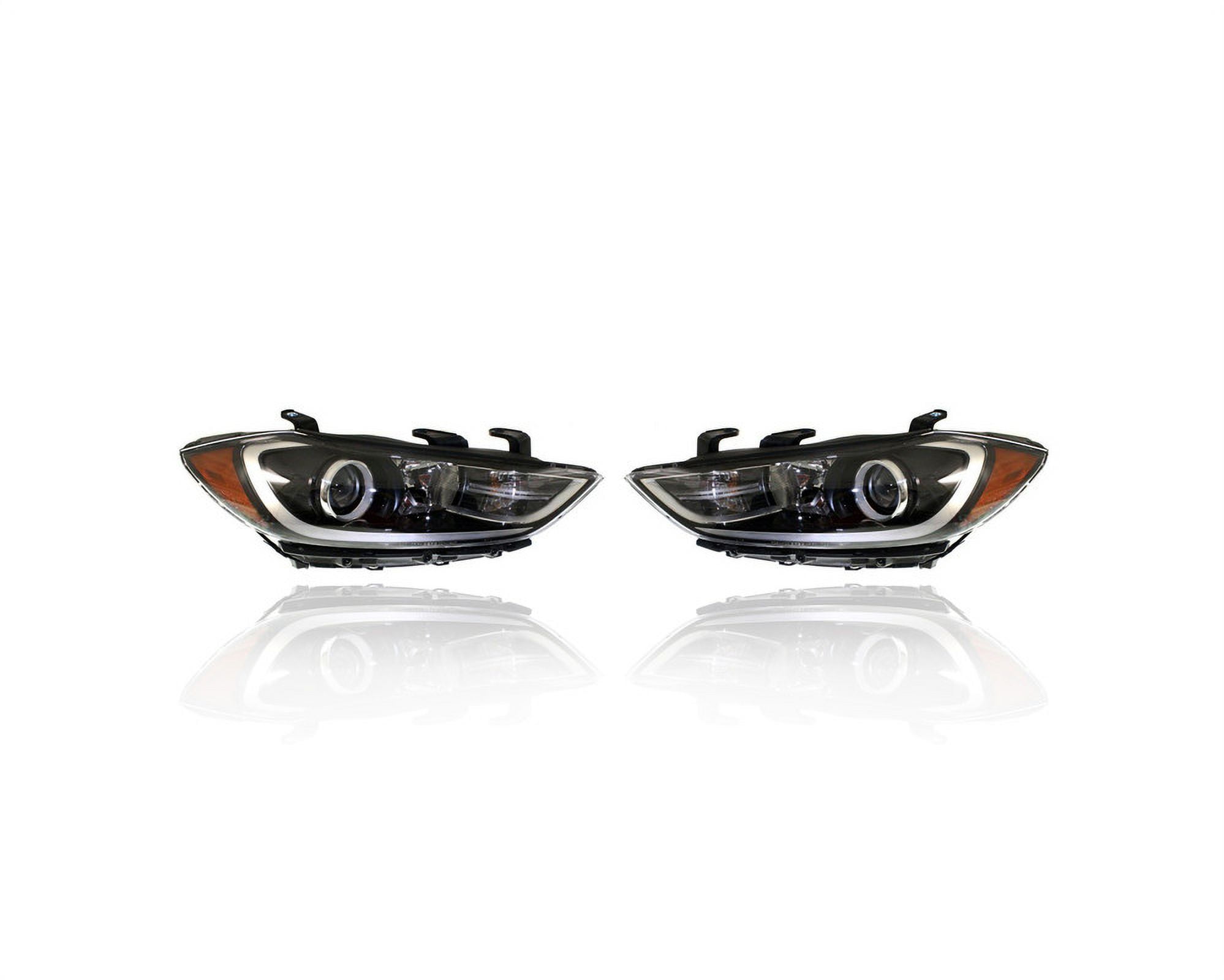 Headlight Assembly - Compatible/Replacement for '17-18 Hyundai Elantra ...