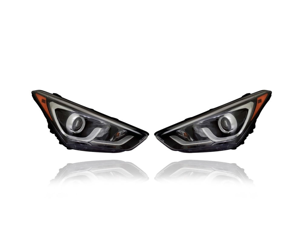Headlight Assembly - Compatible/Replacement for '17-18 Hyundai Santa Fe ...