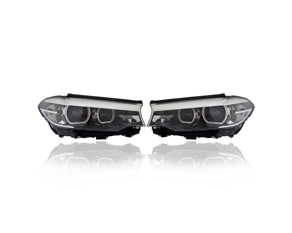 Headlight Assembly - Compatible/Replacement for '17-20 BMW 5-Series, 18 ...