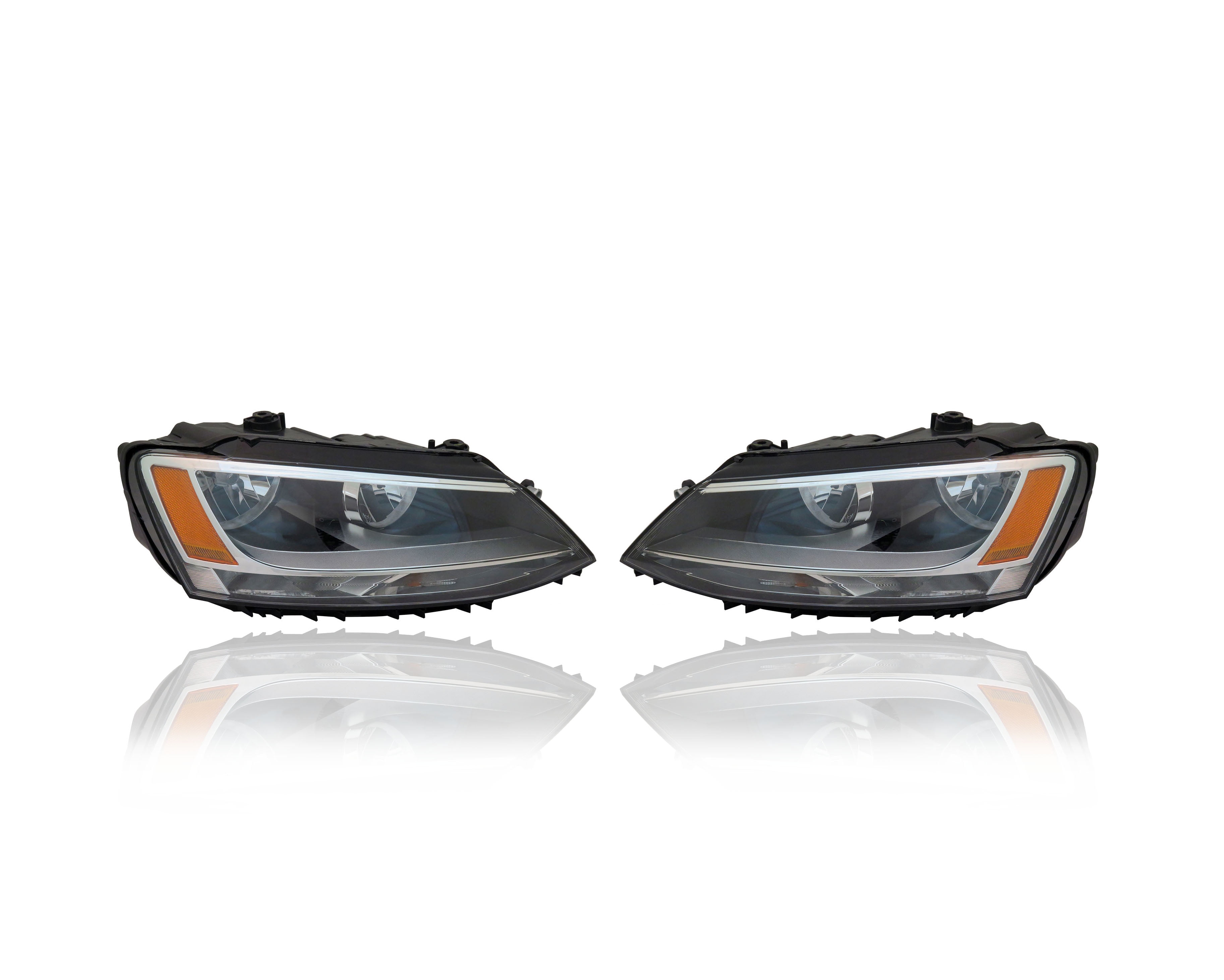 Headlight Assembly - Cooling Direct Fit/For 11-14 Volkwagen VW Jetta ...