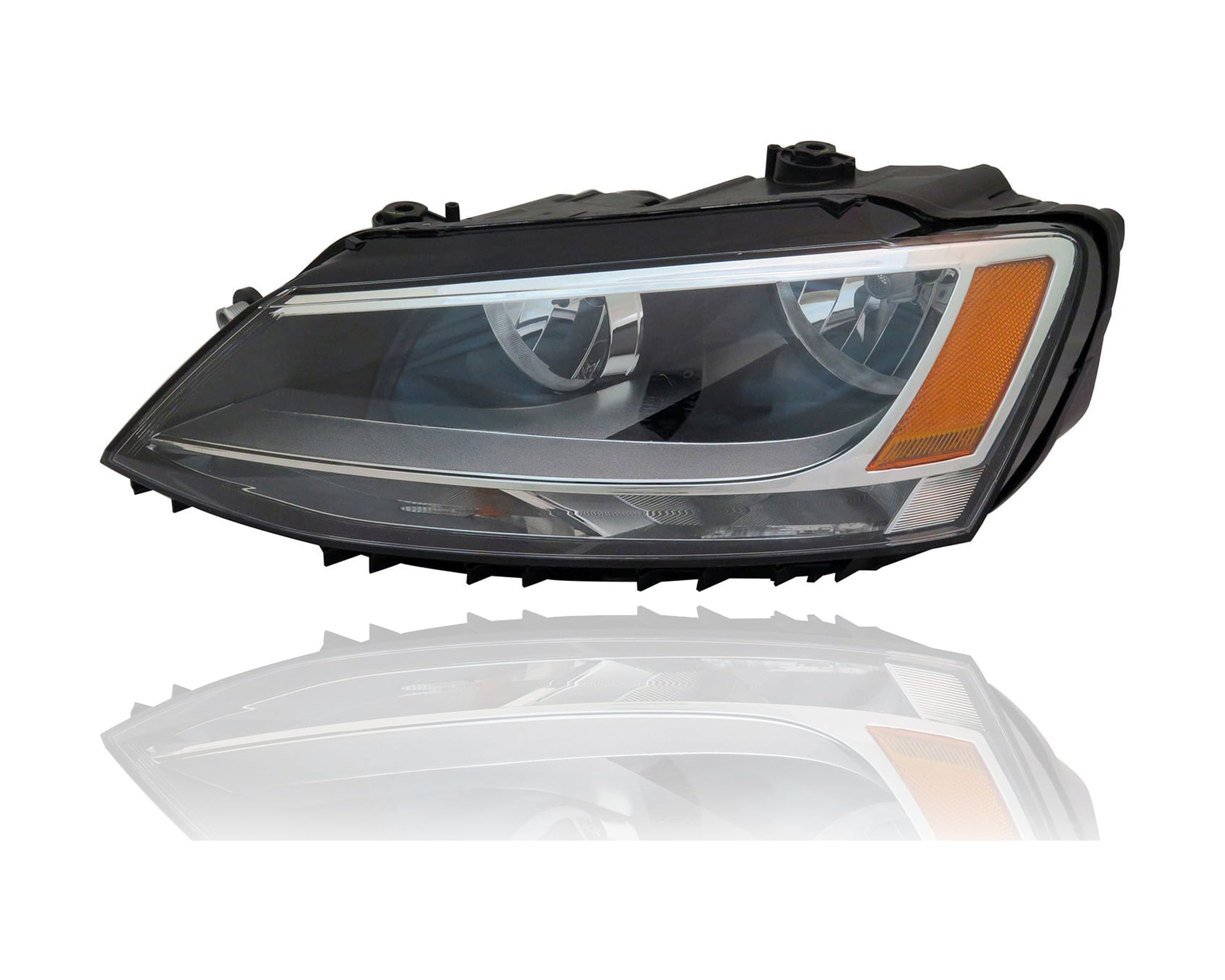 Headlight Assembly - Cooling Direct Fit/For 11-14 Volkwagen VW Jetta ...