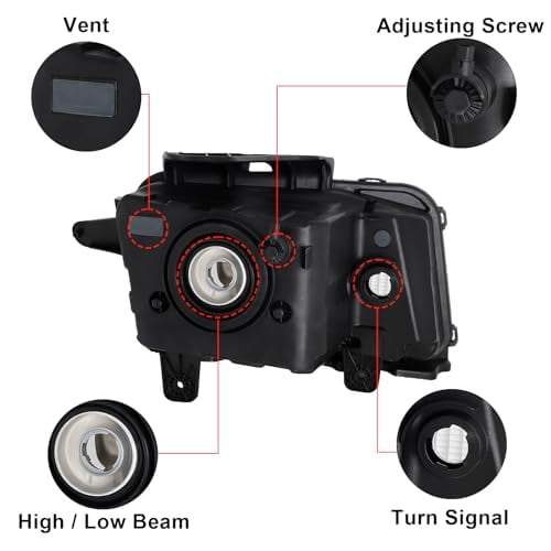 Headlight Assembly Fit For 2010 2011 2012 2013 Chevy Camaro 10 11 12 13 ...