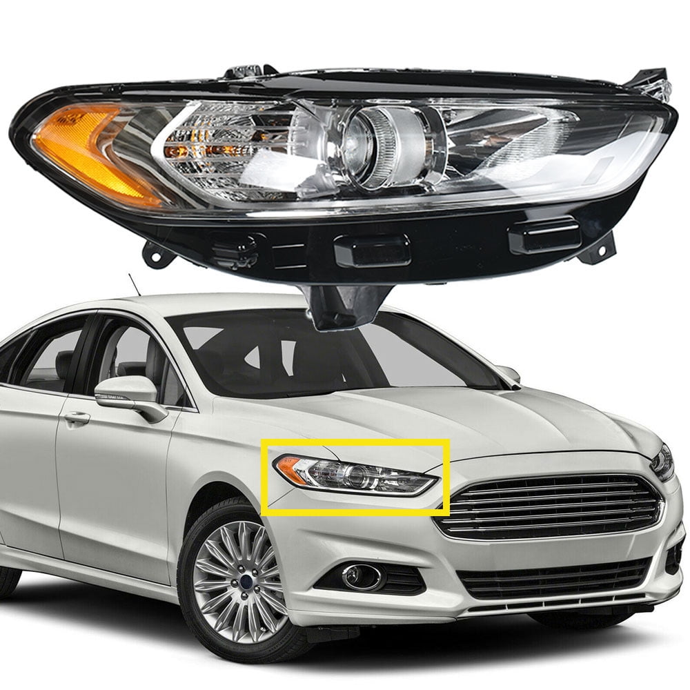Headlight Assembly Fit for Ford Fusion 2013 2014 2015 2016 (Passenger ...
