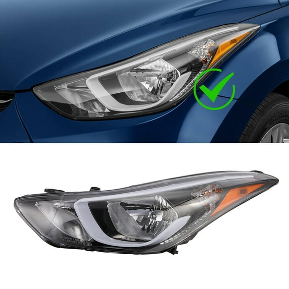 Hyundai Elantra 2014-2016 Front Left Side Headlight Assembly ...