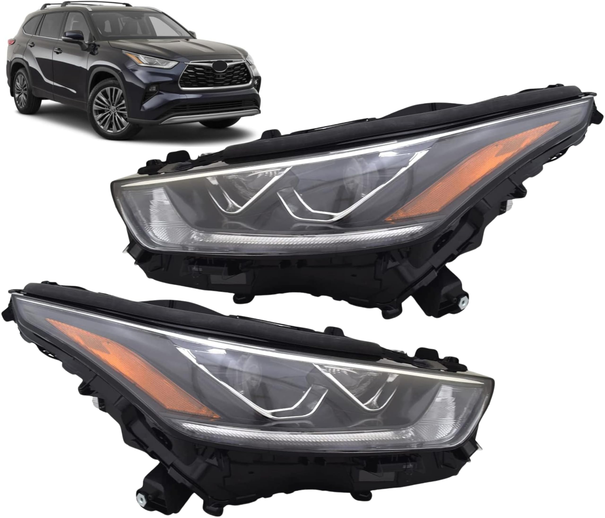 Headlight Assembly Replacement For 2020 2021 2022 Toyota Highlander ...