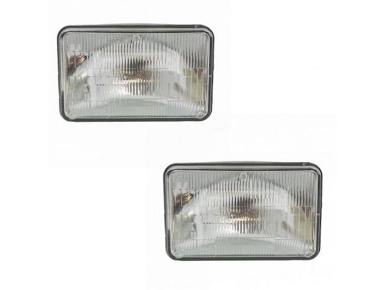 Headlight Assembly Set 2 Piece - Compatible with 1977 - 1986 Chevy ...
