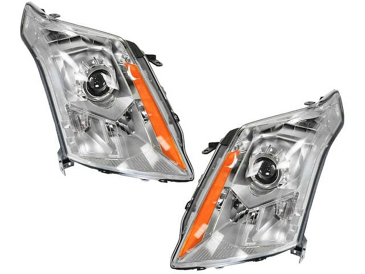 Headlight Assembly Set 2 Piece - Compatible with 2010 - 2016 Cadillac ...