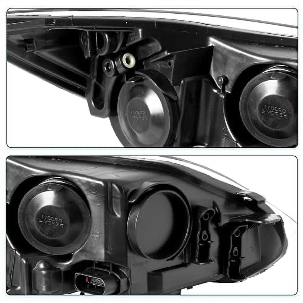Headlight Assembly Set for 2012 2013 2014 Ford Focus Factory Halogen ...