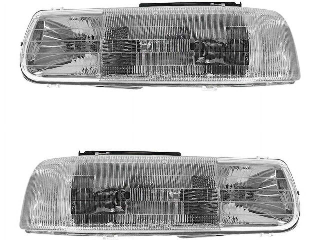 Headlight Assembly Set 6 Piece - Compatible with 2001 - 2002 Chevy ...