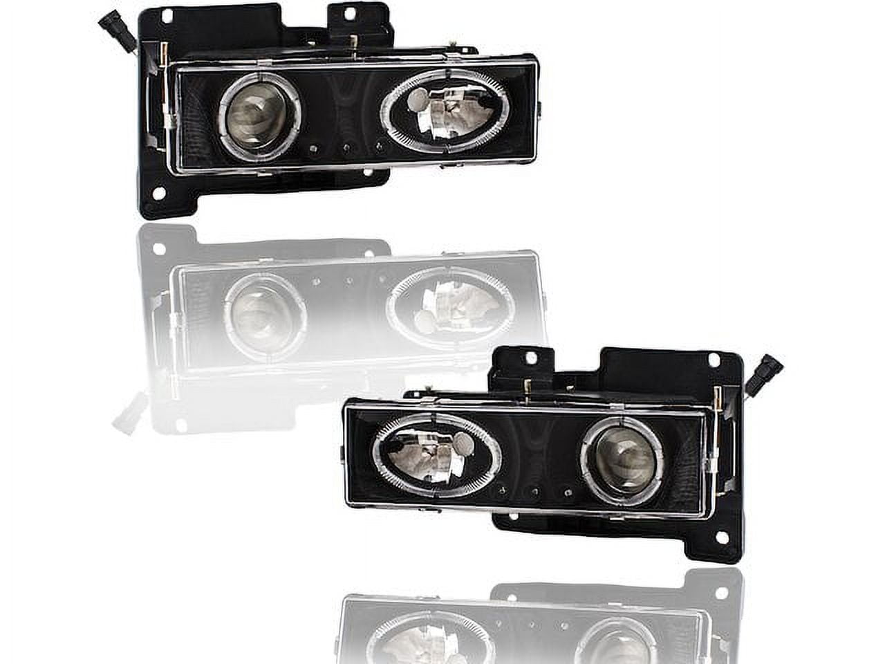 Headlight Assembly Set - Compatible with 1988 - 1999 Chevy K1500 1989 ...