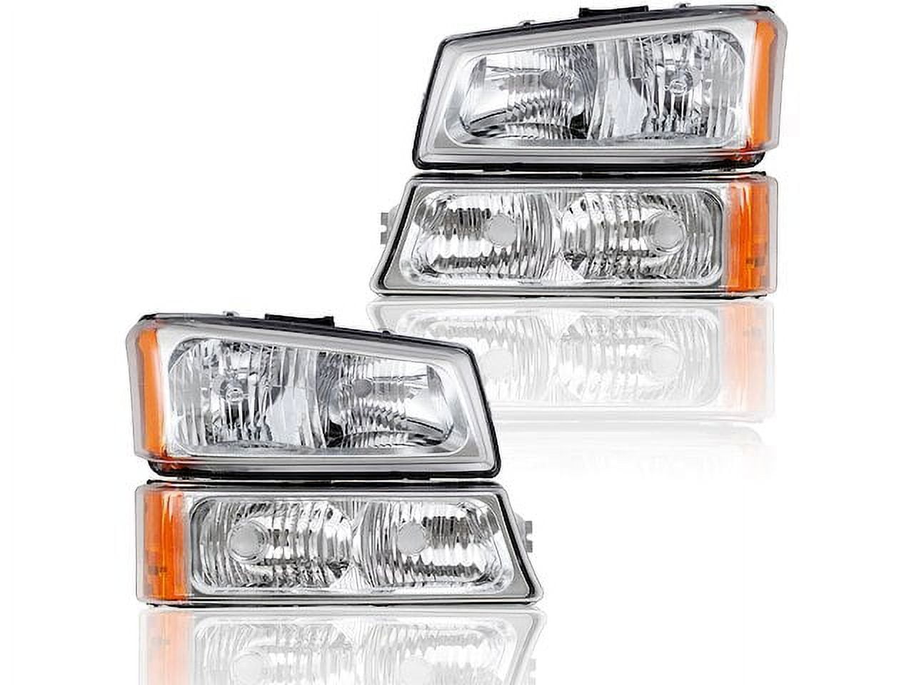 Headlight Assembly Set - Compatible with 2007 Chevy Silverado 1500 HD ...