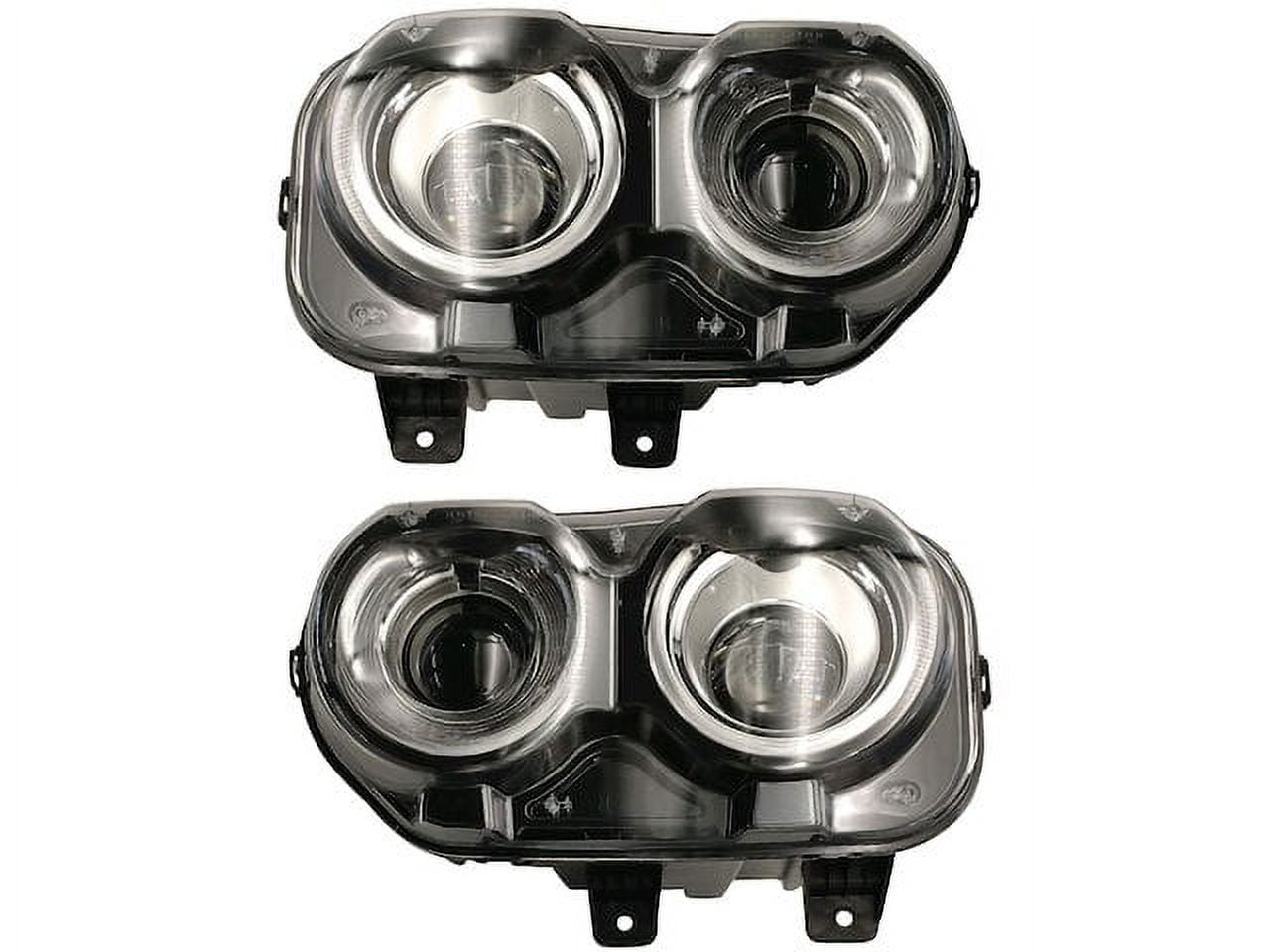 Headlight Assembly Set - Compatible with 2015 - 2022 Dodge Challenger ...