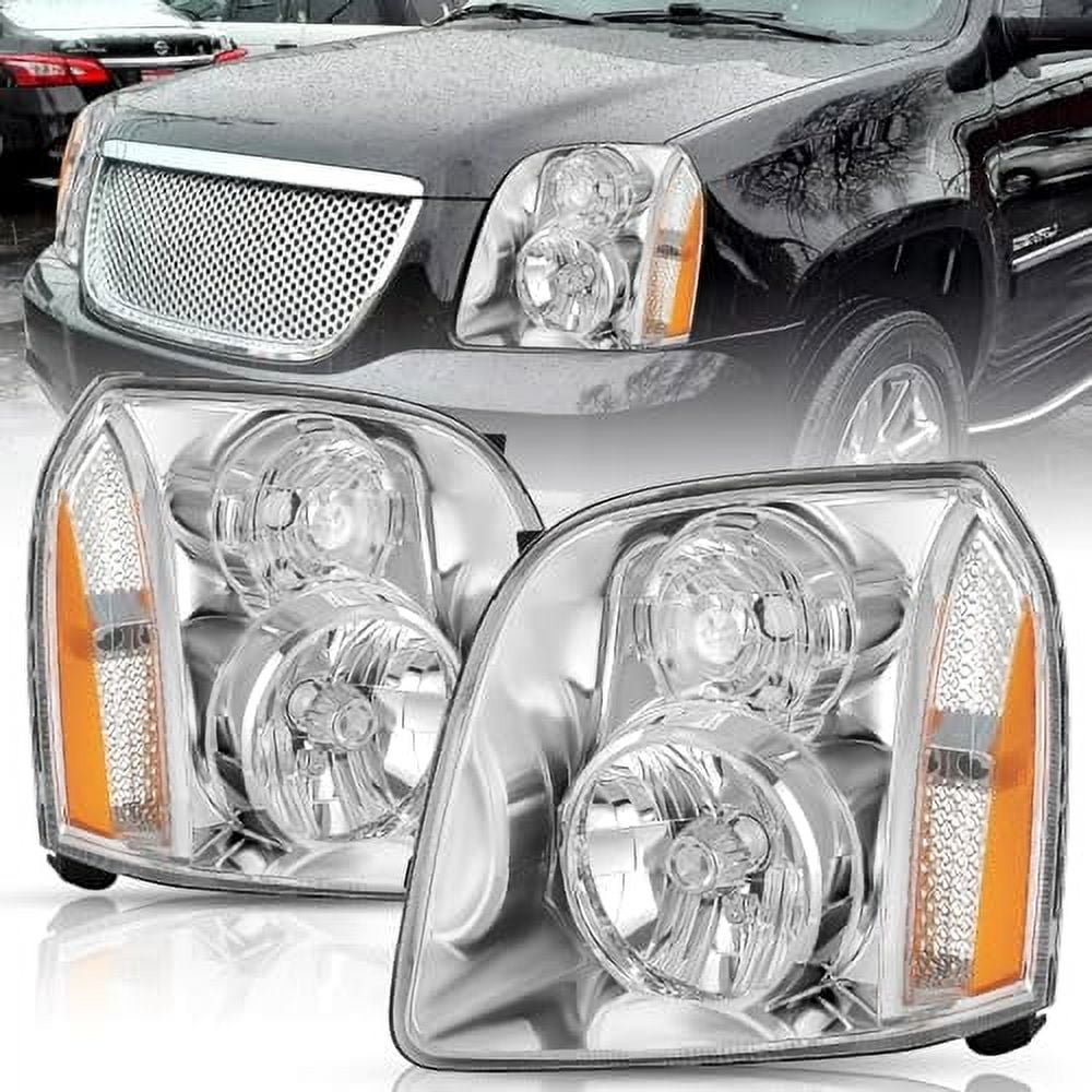 Headlight Assembly Set for 2007-2014 GMC Yukon SLE SLT Denali Yukon XL ...