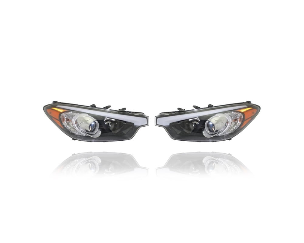 Headlight Assembly - TYC Compatible/Replacement for '14-16 Kia Forte/5 ...