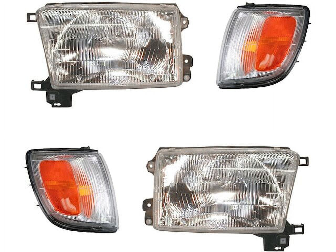 Headlight Assembly and Parking Light Kit 4 Piece - Compatible with 1996 ...