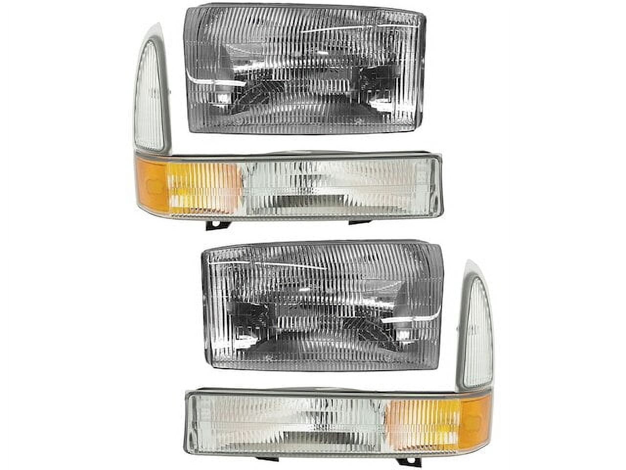 Headlight Assembly and Parking Light Kit 4 Piece - Compatible with 2002 ...