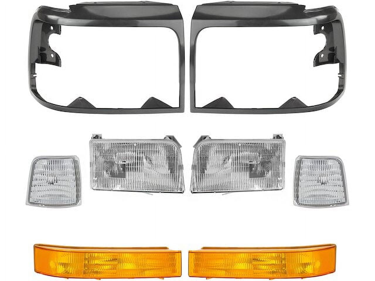 DIY Solutions Headlight Assembly and Parking Light Kit, 8 Pieces, Black ...