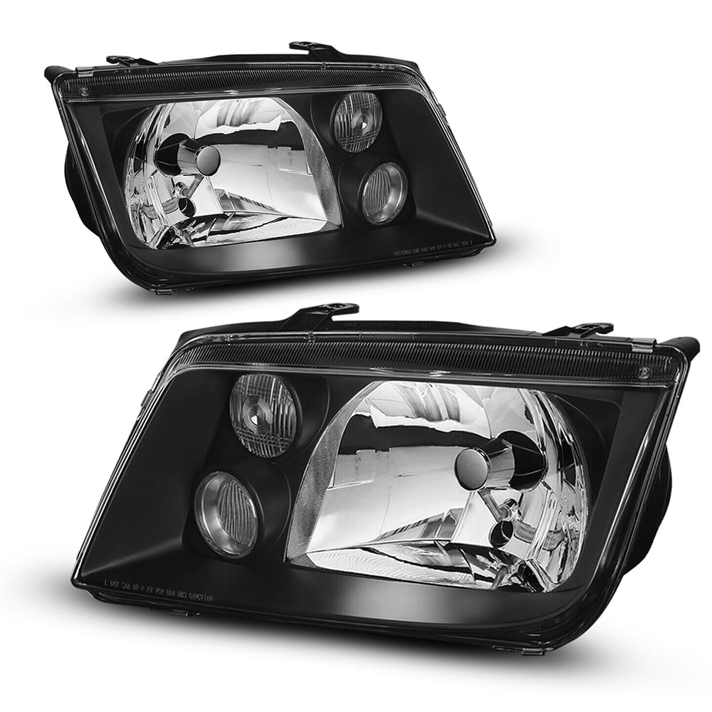 Headlight Assembly for 1999-2005 VW Jetta/Bora MK4 Black Housing White ...