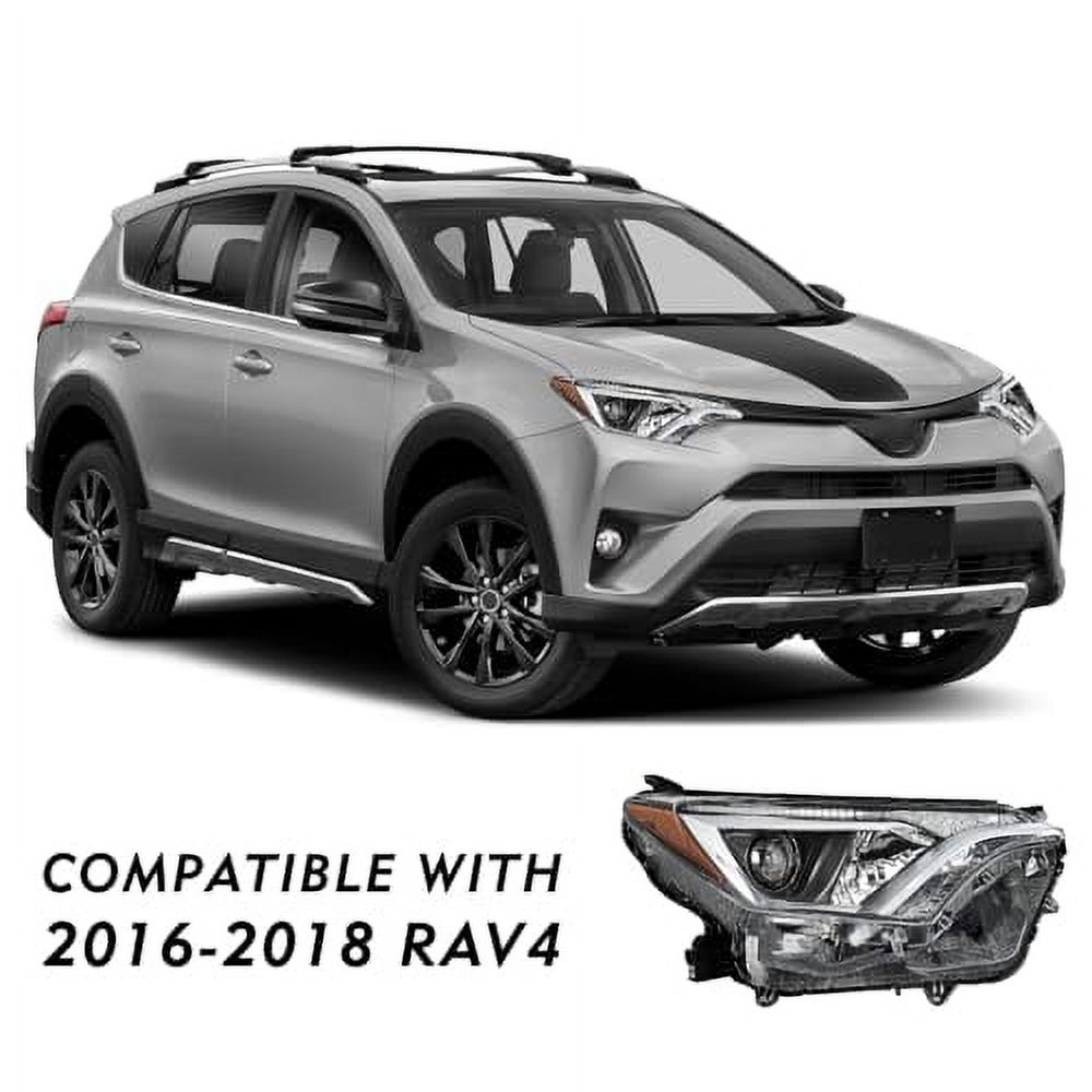 Headlight Assembly w/o LED fits For 2016 2017 2018 Toyota RAV4 16 17 18 ...