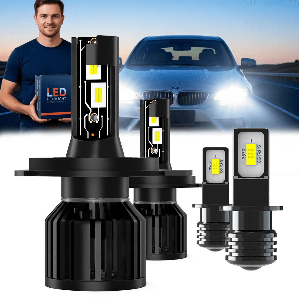 Headlight Bulb For 1992-1993 Mercedes-Benz 600SEL,9003/H4 High Low Beam ...