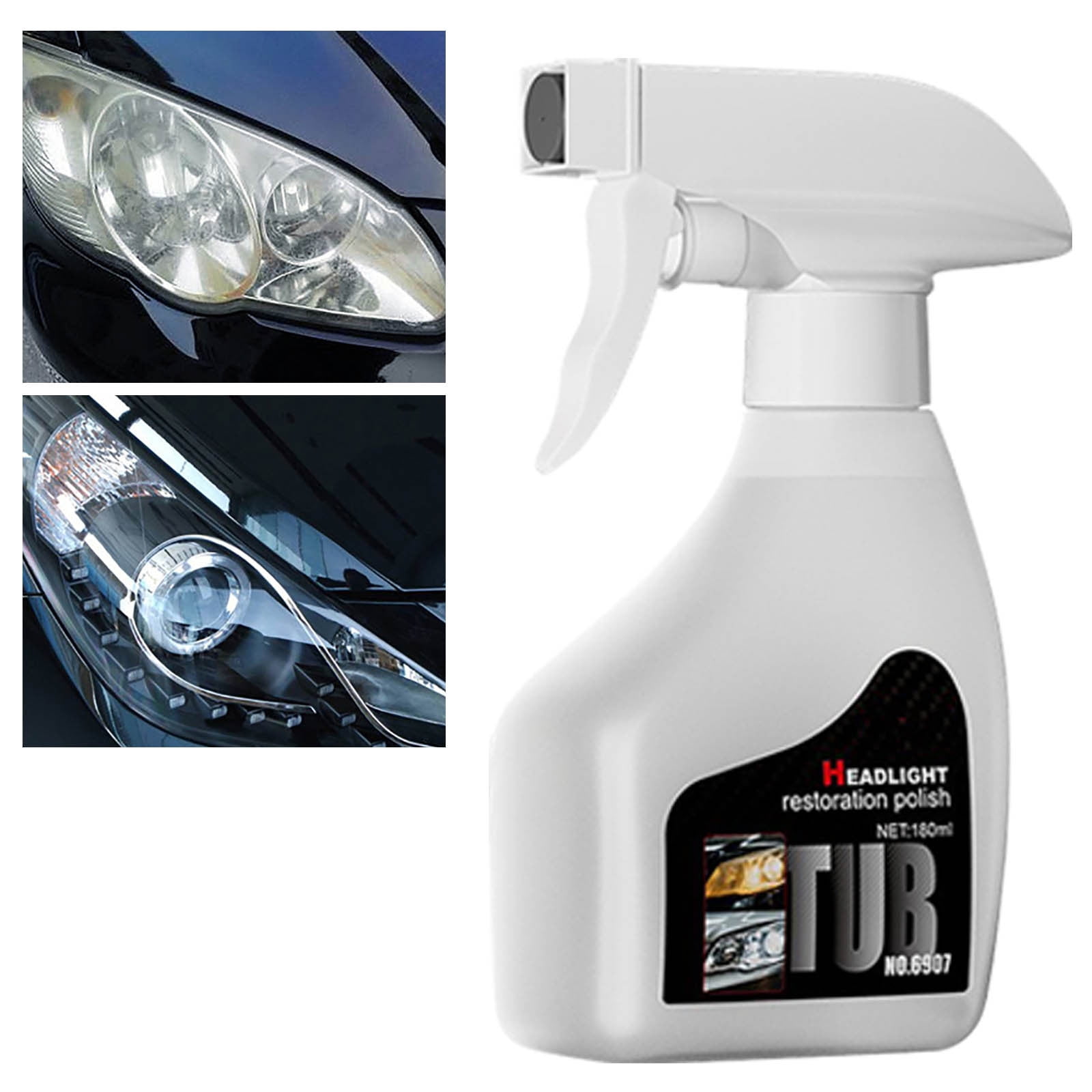Headlight Cleaner, Headlight Restoration Kit, Automotive Headlamp ...