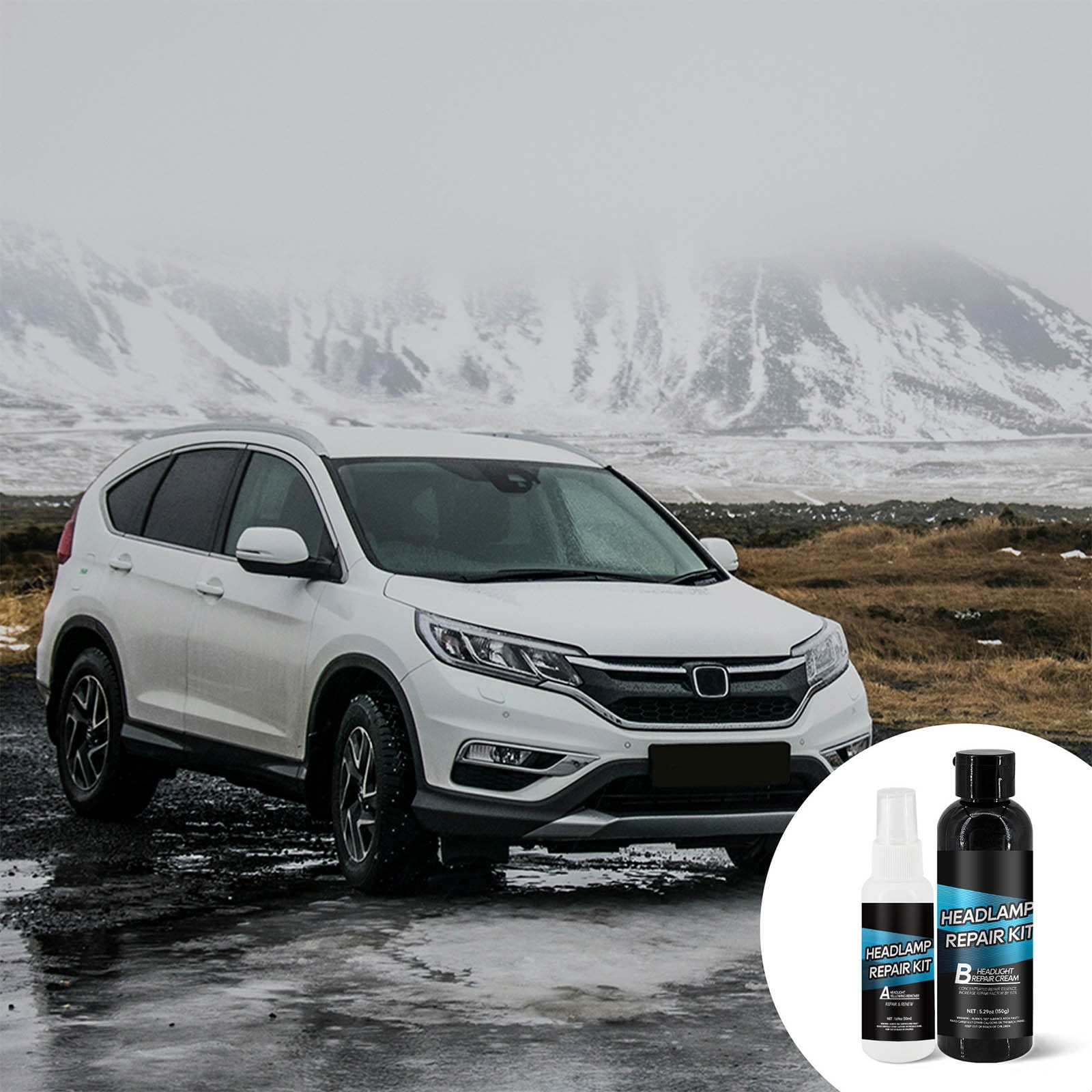 Headlight Cleaner Kit | Car Headlight Restoration Solution | Long ...