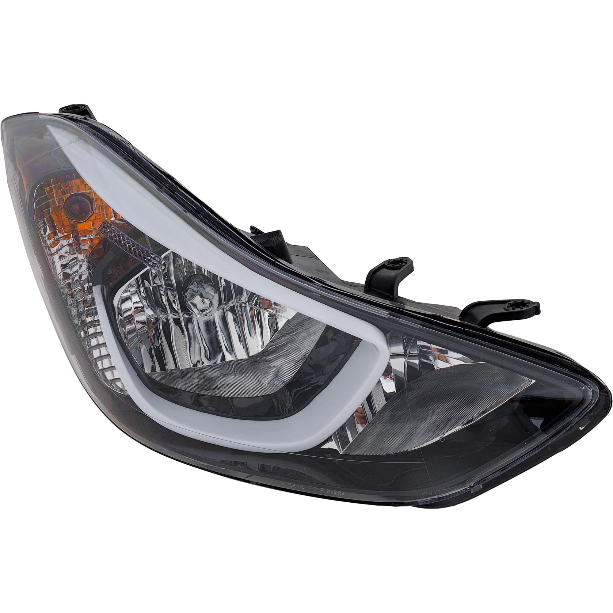 Headlight Compatible with HYUNDAI ELANTRA 2014-2016 RH Assembly Halogen ...