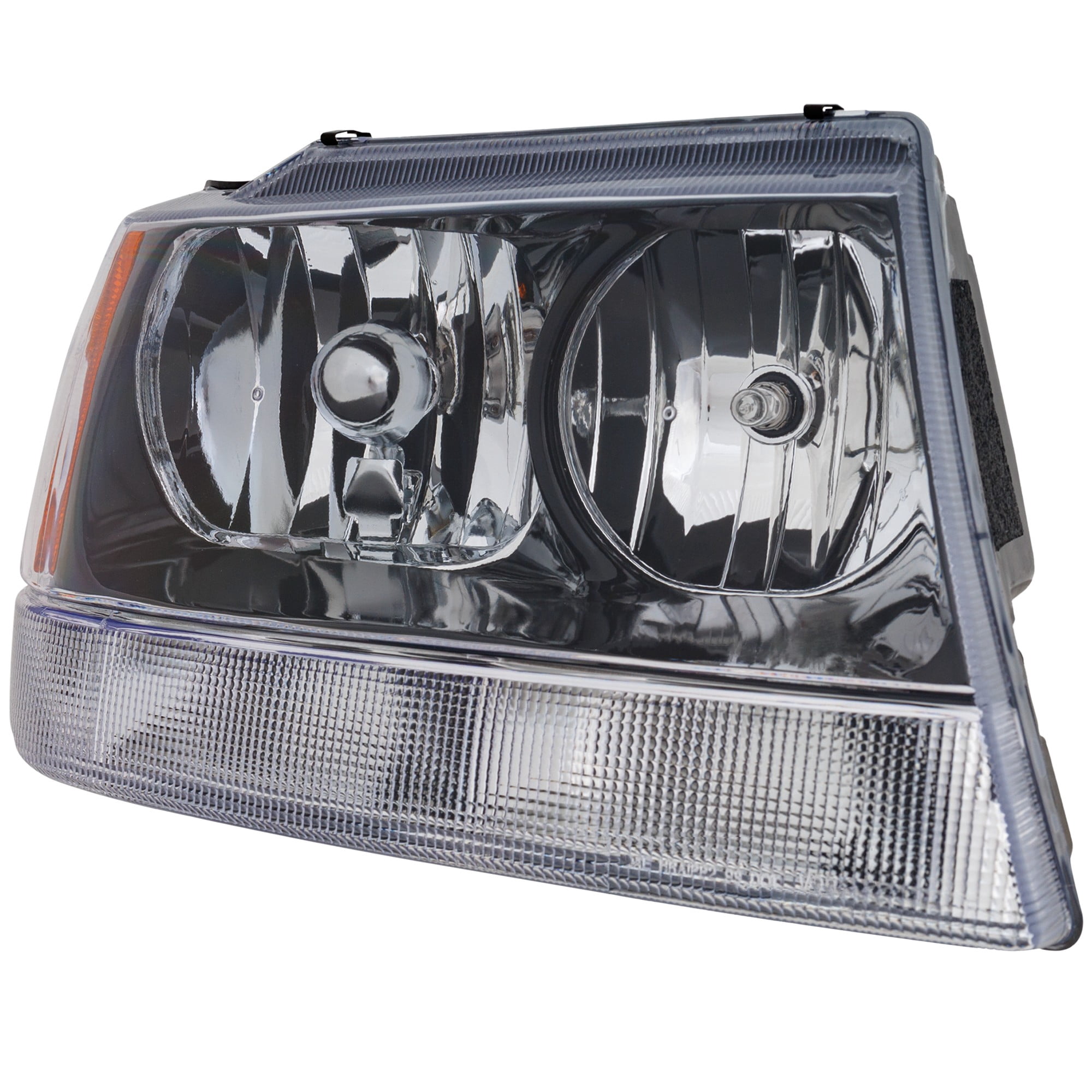 Headlight Compatible With Jeep Grand Cherokee 99 04 Rh Assembly Halogen Black Interior W Wiring