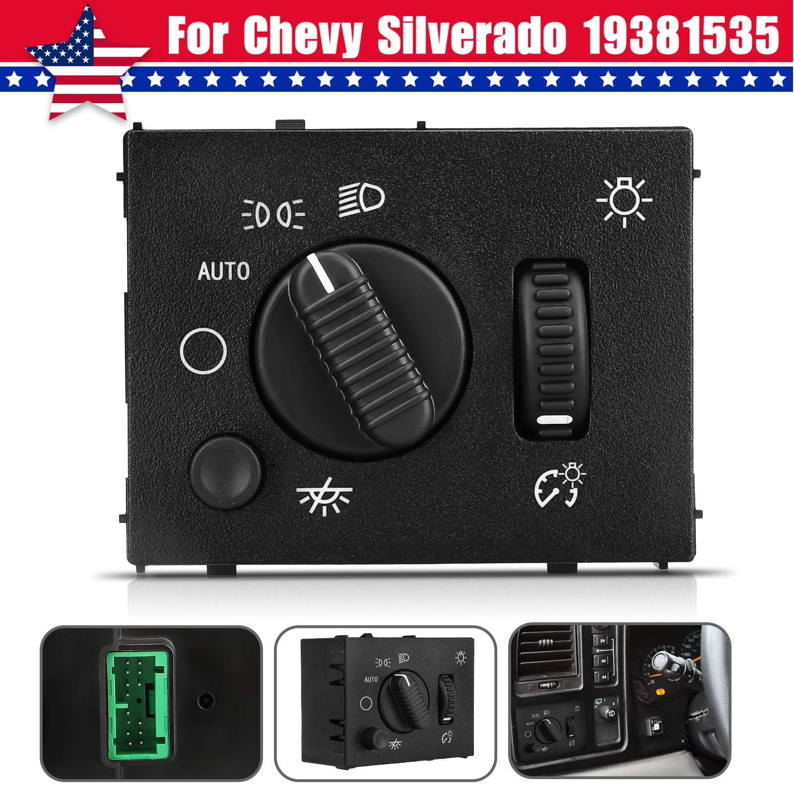 Headlight Dimmer Switch For Chevy 03-07 Silverado 1500 GMC Sierra Yukon ...
