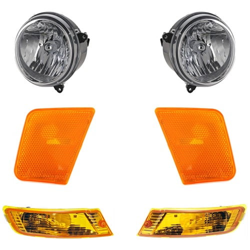 Headlight Driving Head light Headlamp Driver & Passenger Side Left ...