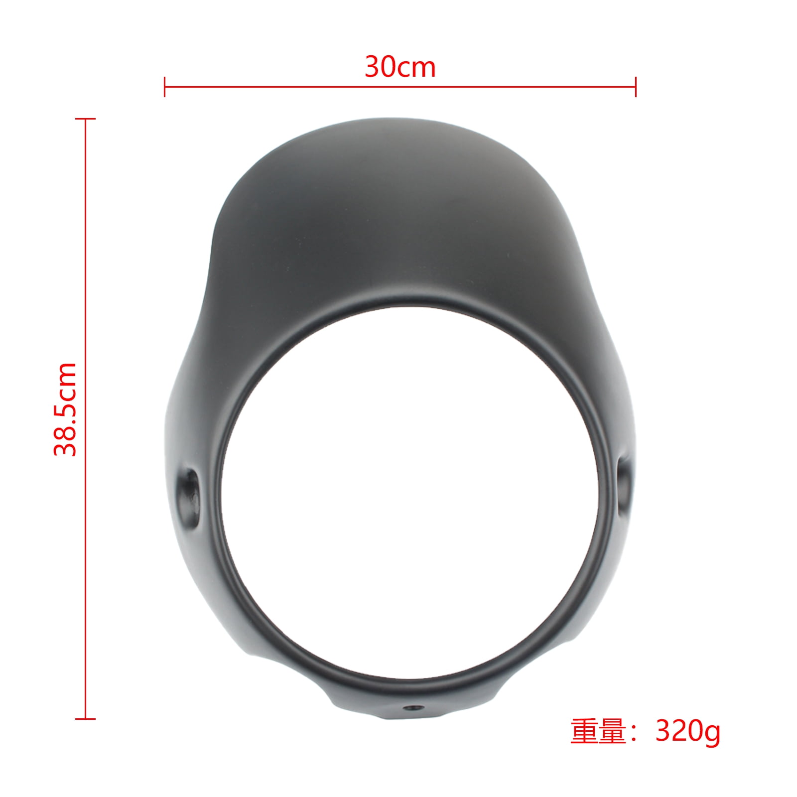 Headlight Fairing Windshield Matte Black For CB150 Bonneville T100 ...