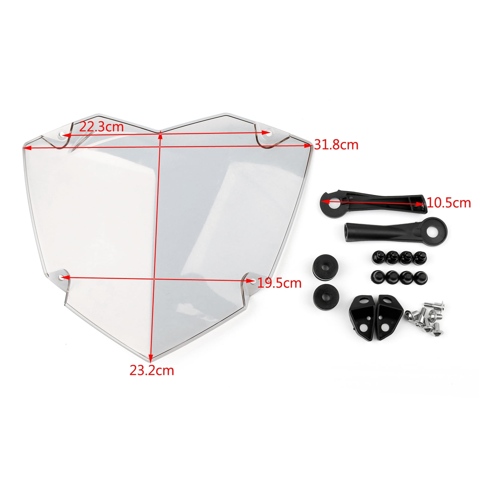 Headlight Guard Transparent Protector for BMW R1200GS ADV / WC, Gray ...
