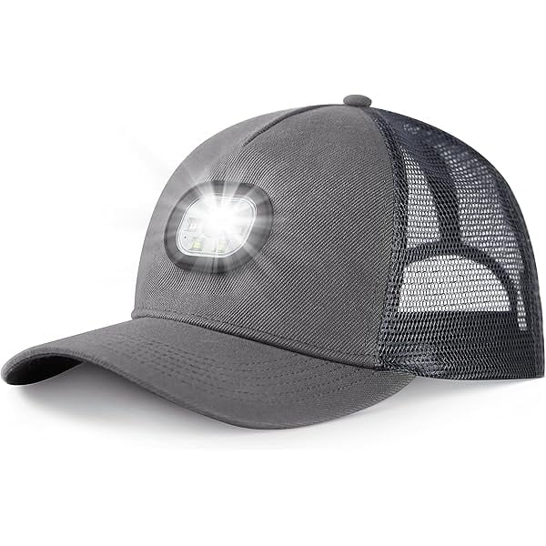 Headlight Hat LED Baseball Cap, Unisex LED Lighted Hats for Men & Women ...