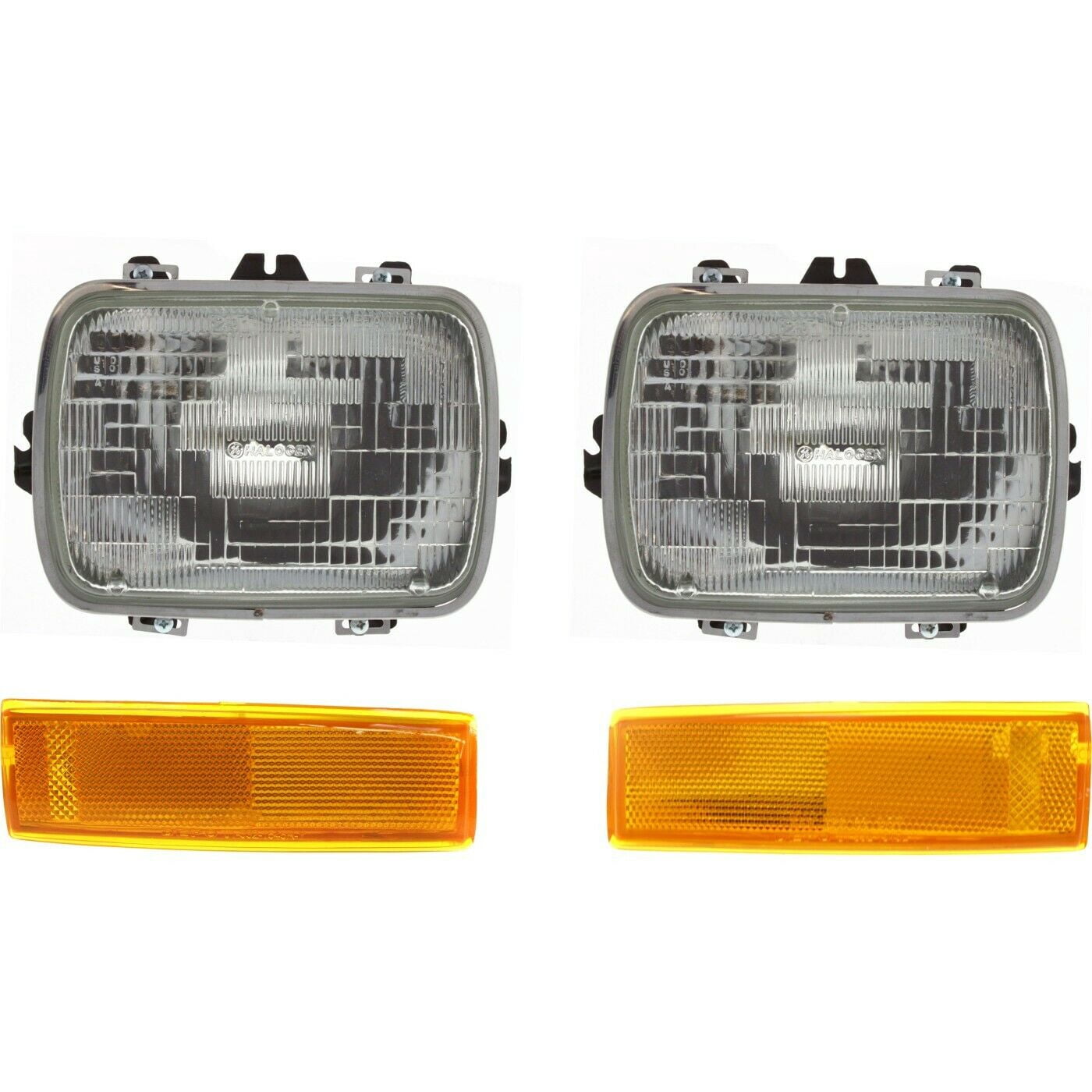 Headlight Kit For 1982-1994 Blazer Jimmy S10 S15 Sonoma Left and Right ...