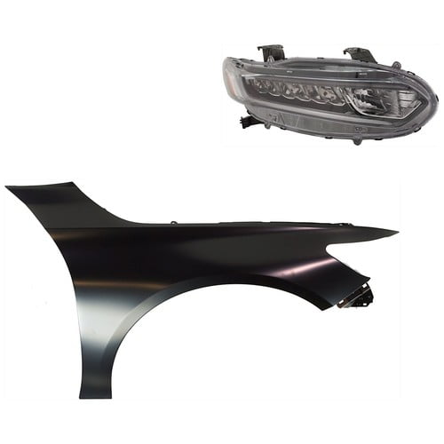 Headlight Kit For 2018-2022 Honda Accord Passenger Side with Fender ...