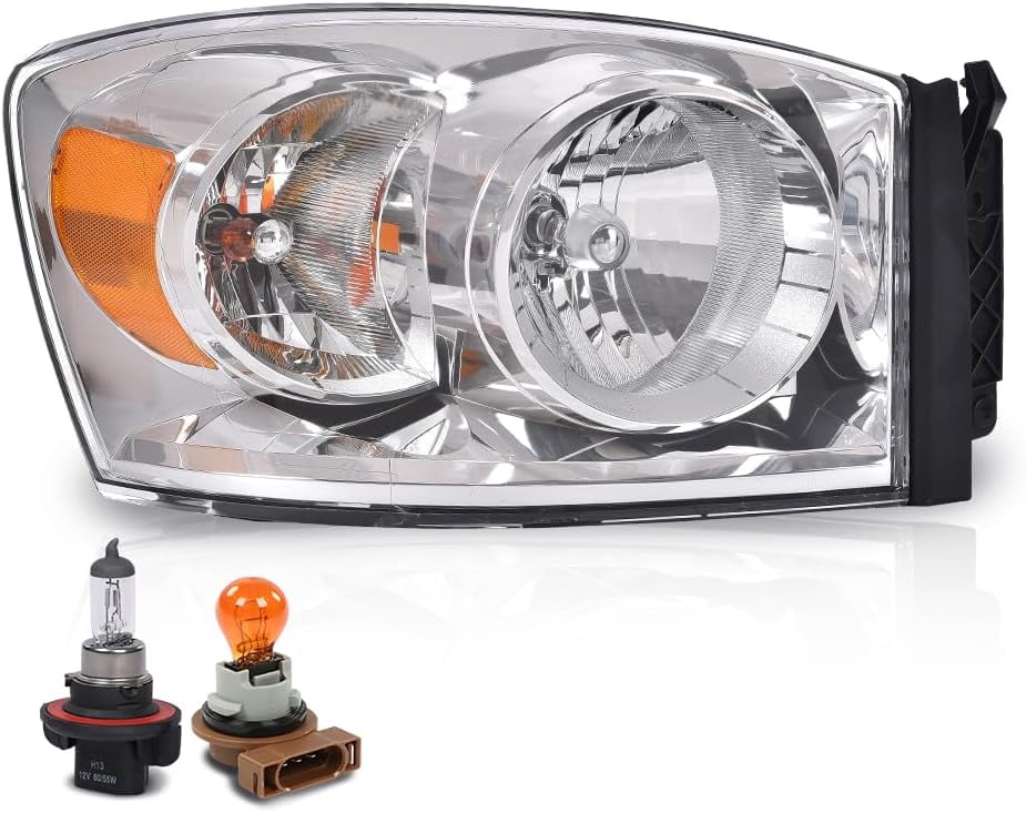 Headlight Passenger Right Side RH Compatible with Dodge Ram 1500 Truck ...