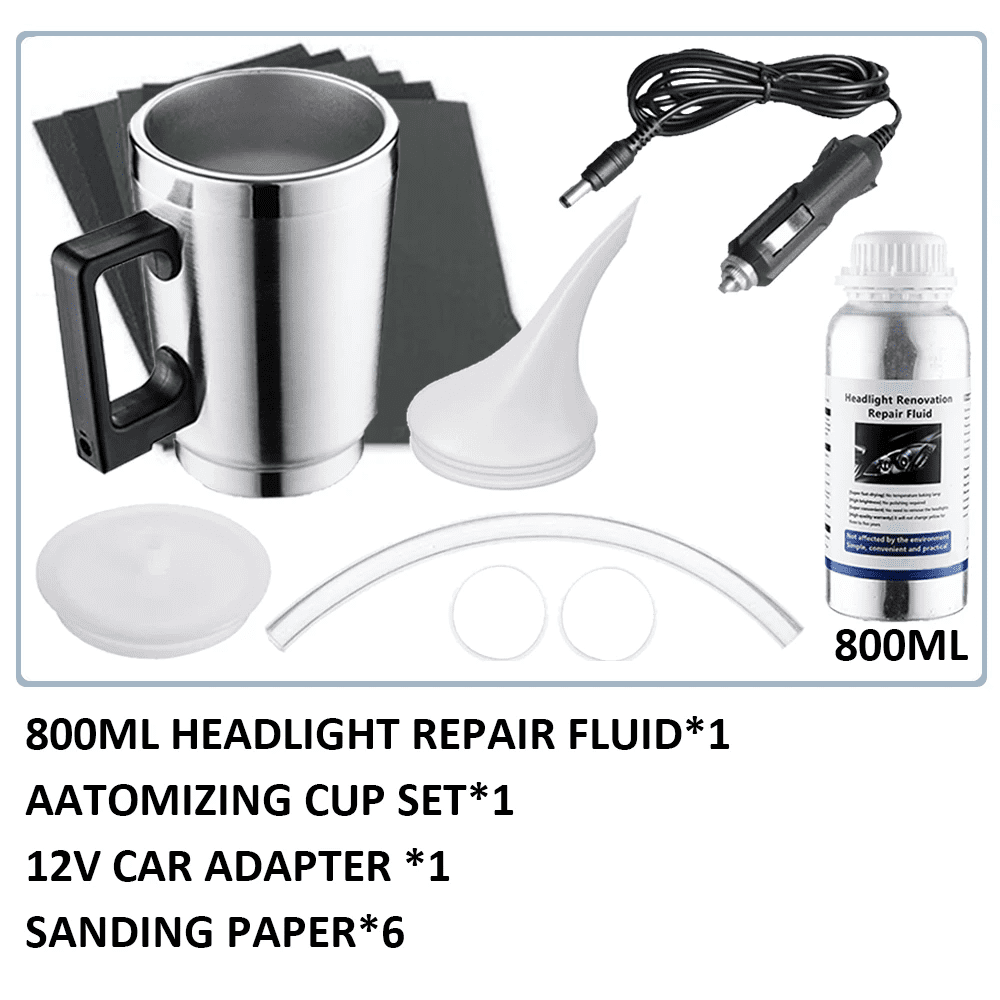 Headlight Polisher Liquid Evaporator Polymer Liquid Headlights Chemical ...