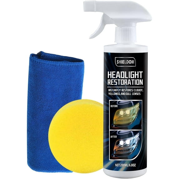 Headlight Restoration Headlamp Cleaner Instantly Restores Yellowed ...