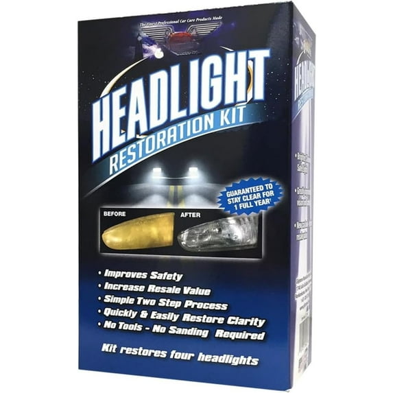 Headlight Restoration Kit, No Sanding or Tools Required, Restores ...