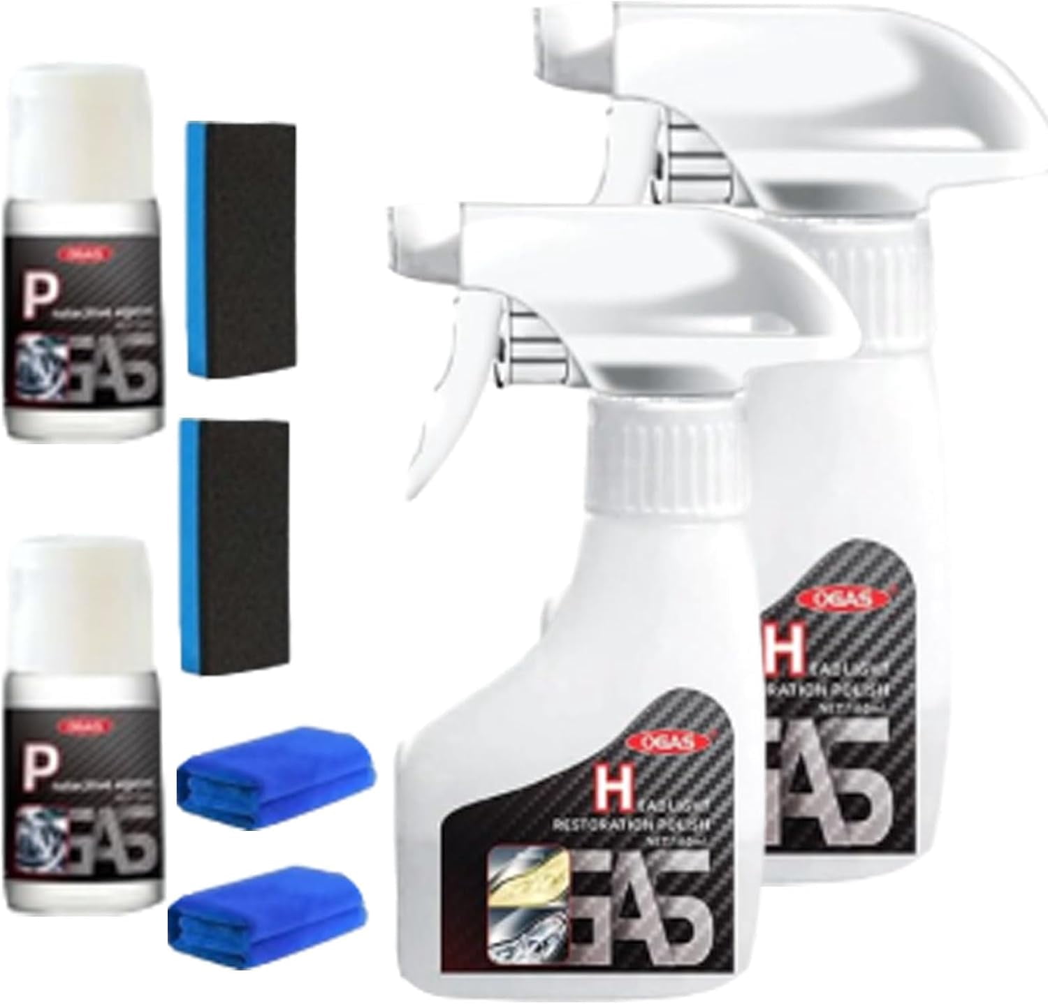 Headlight Restoration Spray - Automotive Headlamp Restoration Fluid Kit ...