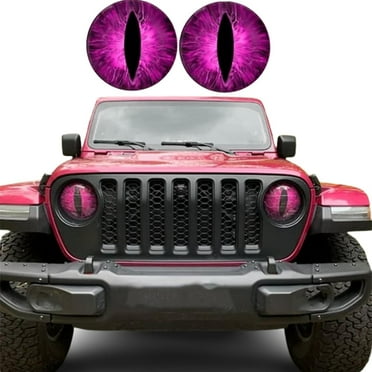 Stereo Eyes Headlight Decals, 3D Beast Eyes Stickers for Jeep Wrangler ...